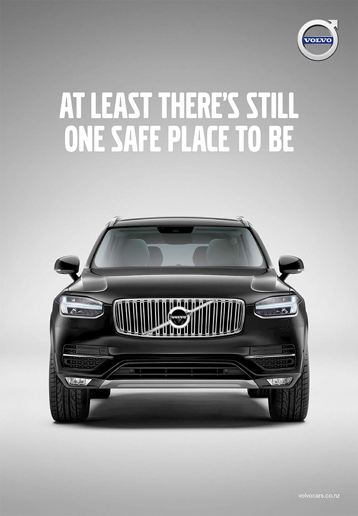 Print ad: Volvo: One safe place Print ad: Volvo: One safe place